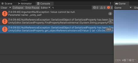 unity中的guistyle错误：serializedobject of serializedproperty has been disposed