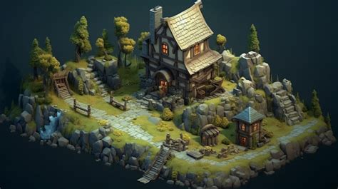 Premium Ai Image Isometric Game Environments
