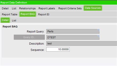 BAQ Report Custom Filter Epicor ERP Epicor User Help Forum