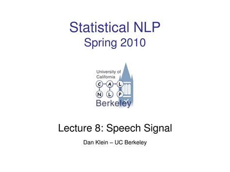 Ppt Statistical Nlp Spring 2010 Powerpoint Presentation Free Download Id3420093