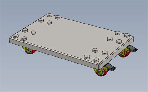 多用途运输小车 SOLIDWORKS 2019 模型图纸下载 懒石网