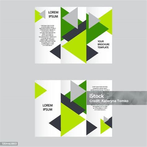 비즈니스 벡터 집합입니다 브로셔 템플릿 레이아웃 표지 디자인 연례 보고서 잡지 녹색 비행 삼각형 과학을위한 다각형 팀워크와 A4 크기의 전단지 주석 Eps 10 0명에 대한