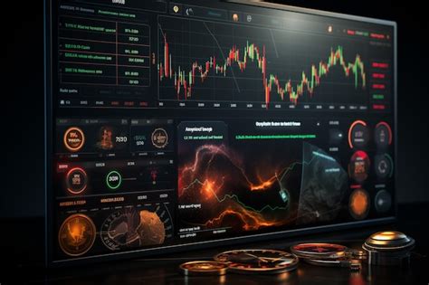 Analysis Of Bitcoin And Cryptocurrency With Conceptual Chart And Fluctuation Graph Premium Ai