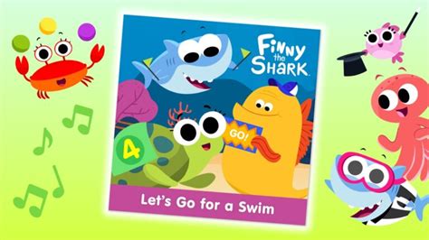Album Lets Go For A Swim Finny The Shark Super Simple