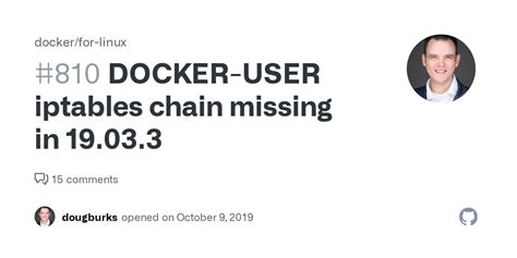 Docker User Iptables Chain Missing In 19033 · Issue 810 · Dockerfor