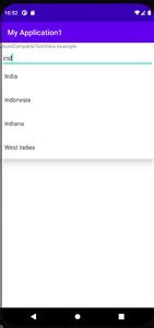 Autocompletetextview In Android Geeksforgeeks