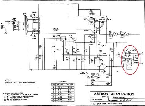 Astron Vs 50m Circuit Schematic Comparison