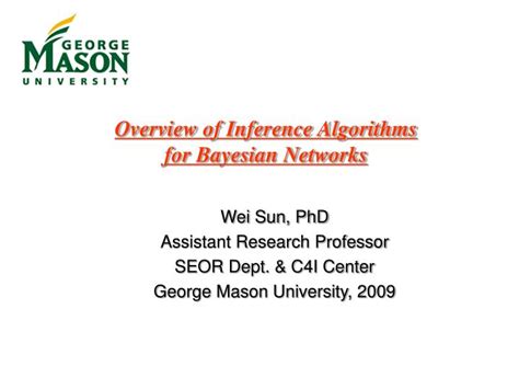 Ppt Overview Of Inference Algorithms For Bayesian Networks Powerpoint