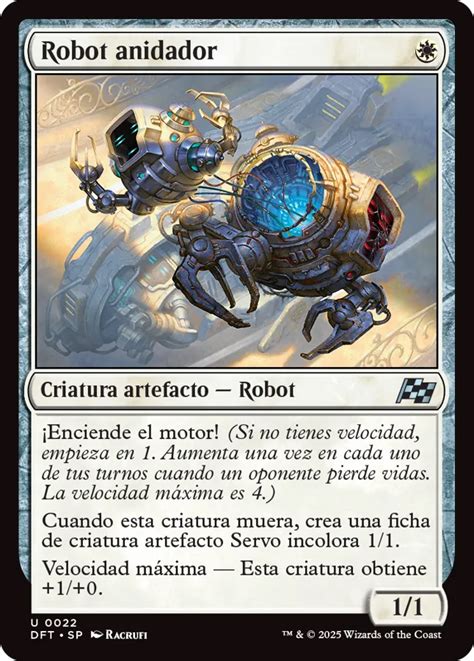 Robot Anidador Aetherdrift Español Magic The Gathering