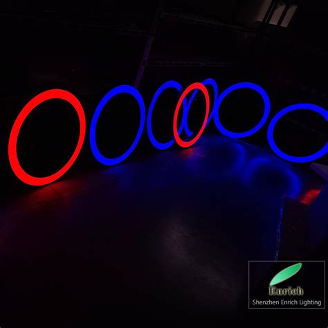 Rgb Dmx Control Circular Led Light With Customized Sizes 5years