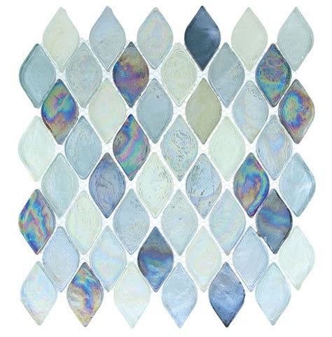 Aquatica Glass Aq 2005 Atlantis Rhomboid Diamond Oval Glass Tile