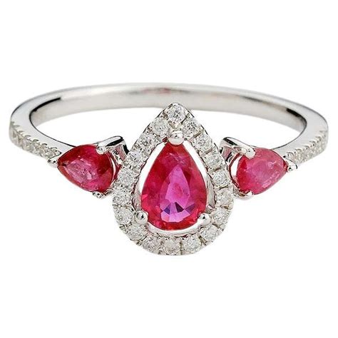 Customizable Hera Firey Ruby Tear 3 Ring For Sale At 1stdibs