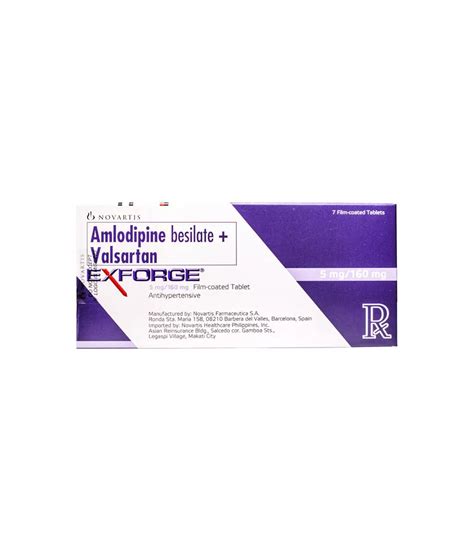 Exforge 5mg160mg Tablet Rose Pharmacy Medicine Delivery