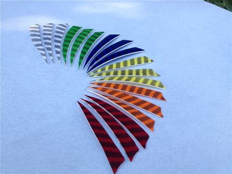 50 개 5 방패 터키 깃털 Fletching 화살표 깃털 스트라이프 터키 깃털 Diy 전통 활 화살 나무 및 대나무화살 Aliexpress