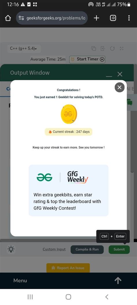 Swetha M On Linkedin Geekstreak2024 Gfg160 Womenintech Gfg160