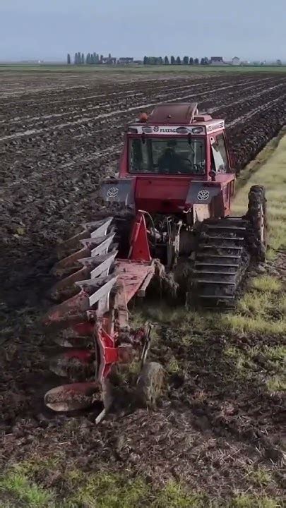 Fiat 140 90 Turbo Dt Fiatagri Fiattractor Turbo Ploughing Youtube