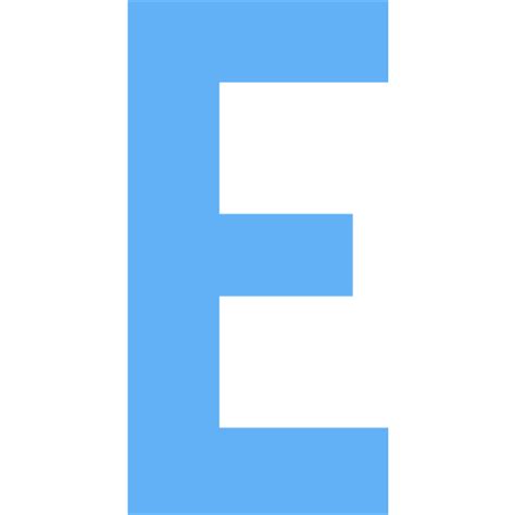 Blue Letter E Logo