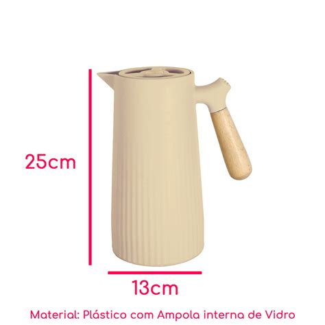 Garrafa Térmica Nórdica Areia 1l Class Home Casamiga Da Nossa Casa