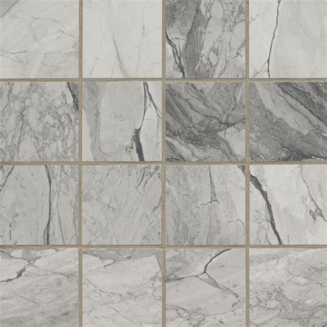 Ackland Zola 12 In X 12 In Matte Porcelain Marble Look Floor And Wall
