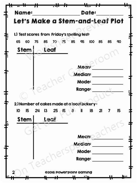 Stem And Leaf Plot Hundreds