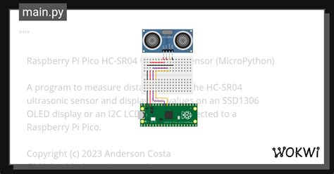 HC SR04 With MicroPython Copy Wokwi ESP32 STM32 Arduino Simulator