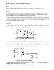ECE 213 Lab 4 Pdf ECE 213 Experiment 4 Transients In First Order Circuits Objective To