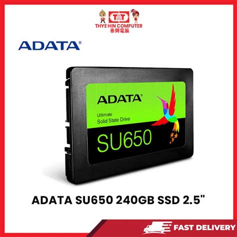 ADATA SU650 240GB SSD 2 5 SBN NO NILAI NO MELAKA NO HPS NO Thye Hin Computer