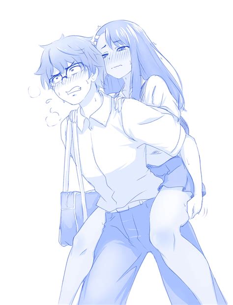 Nagatoro Hayase And Hachiouji Naoto Ijiranaide Nagatoro San Drawn By