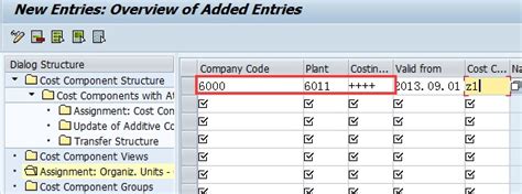 Solved How Can I Assign Two Different Cost Component Stru SAP Community
