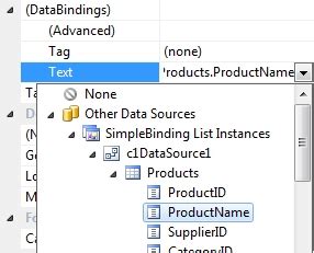 Data Binding Componentone Data Source For Entity Framework