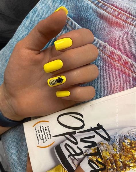 The Acrylic Short Yellow Nails That Fashion Experts Are Makingyou Are The Most Pretty This