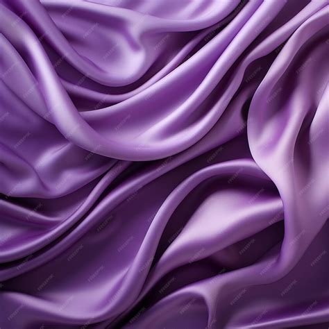 Фиолетовая шелковая ткань с очень большим количеством складок