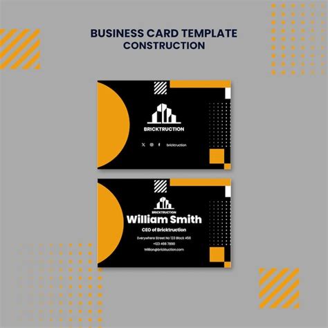 Free Psd Construction Template Design