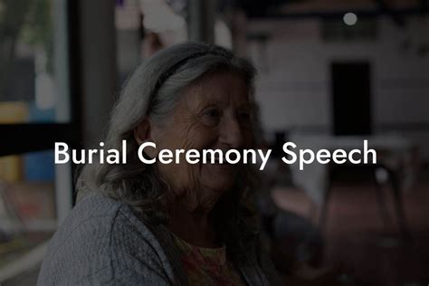 Burial Ceremony Speech Eulogy Assistant