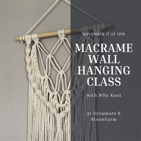 Macrame Wall Hanging Class With Why Knot Showit Blog