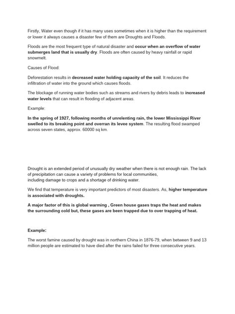 Droughts And Flood Water Pdf