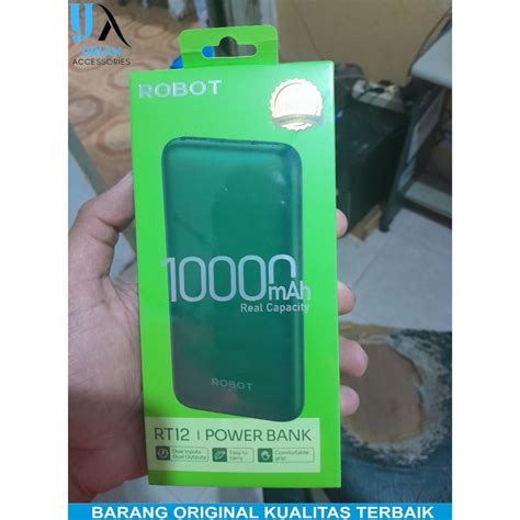 Jual Robot Rt12 Power Bank 10000 Mah Slim Dual Input Output Original Shopee Indonesia