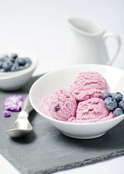 블루베리 아이스크림 스톡 사진 및 일러스트 Istock