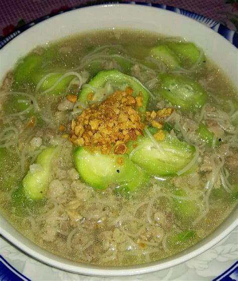 Patola And Misua With Pork Giniling Soup Recipe