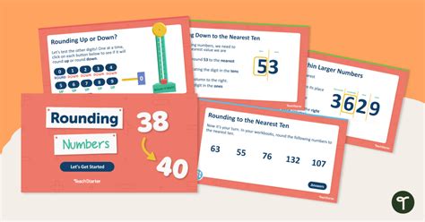 Rounding Numbers Teaching Slides Teach Starter