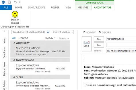 Customize Outlook 2013 Inline Response Context Ribbon C And Vbnet