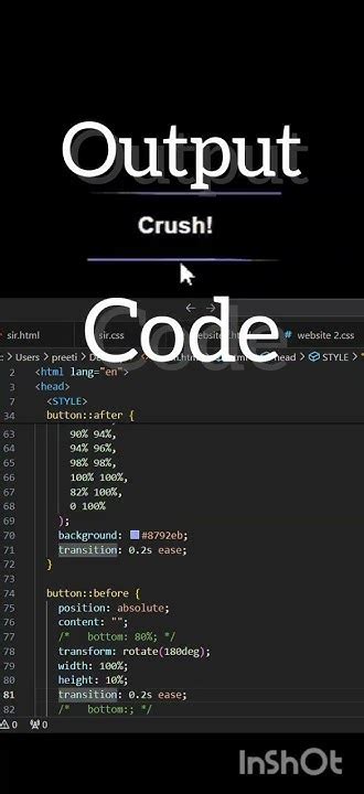 Button Animation In Html Css Coding Frontendcourse Webdesign