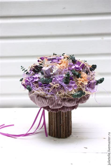 Летний букет в фиолетовых тонах