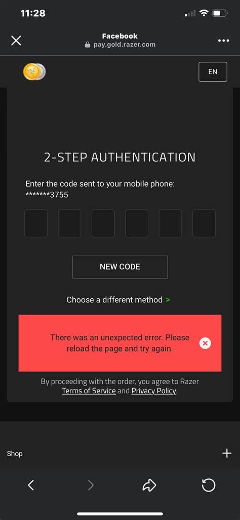 Theres An Unexpected Error Occured Razer Insider
