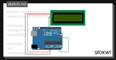 Running Text Lcd 01 Wokwi Esp32 Stm32 Arduino Simulator