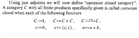 Category Theory Cartesian Closed Categories And Exponential Objects