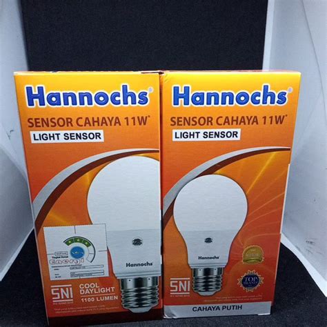 Jual Lampu Sensor Cahaya Hannochs 11 Watt Shopee Indonesia