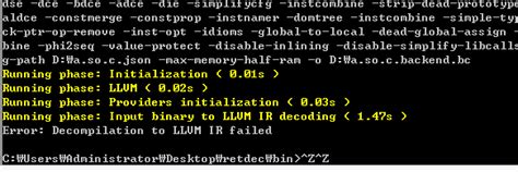 Retdec Bin2llvmir Fails With Decompilation To Llvm Ir Failed During Decoding · Issue 517