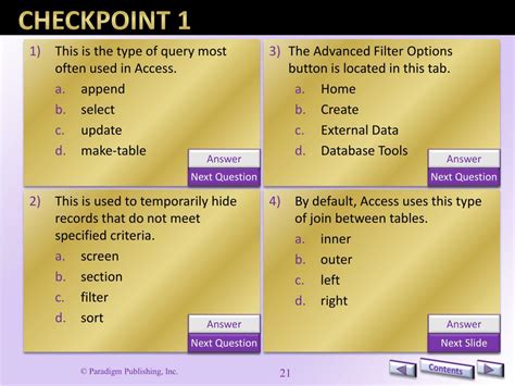 Ppt Access 2010 Level 2 Unit 1 Advanced Tables Relationships Queries And Forms Powerpoint