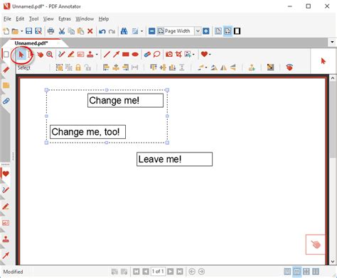 editing style properties in text annotations pdf annotator